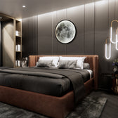 LED Moon Mirror - Mirror Decor with Lunar Illumination Moon Wall Lamp