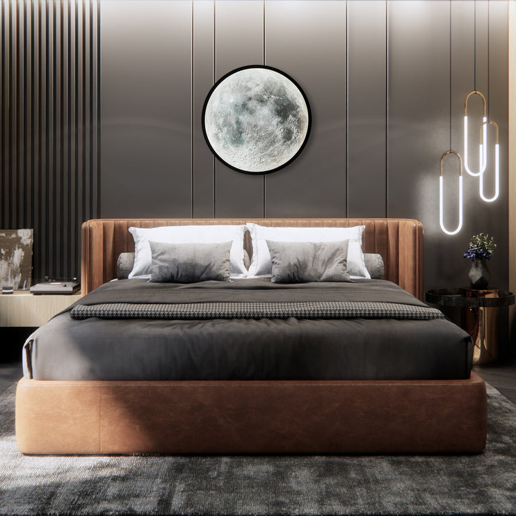 LED Moon Mirror - Aesthetic Mirror Decor with Lunar Illumination Moon ...