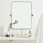 MoonMirror® Horizontally Tilting Pivot Rectangle Mirrors for Bathroom