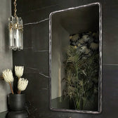 MoonMirror® Antique Forged Iron Rectangle Wall Mirrors with Hand Hammer ...