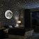 LED Moon Mirror - Mirror Decor with Lunar Illumination Moon Wall Lamp