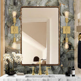 MoonMirror® Antique Forged Iron Rectangle Wall Mirrors with Hand Hammer ...