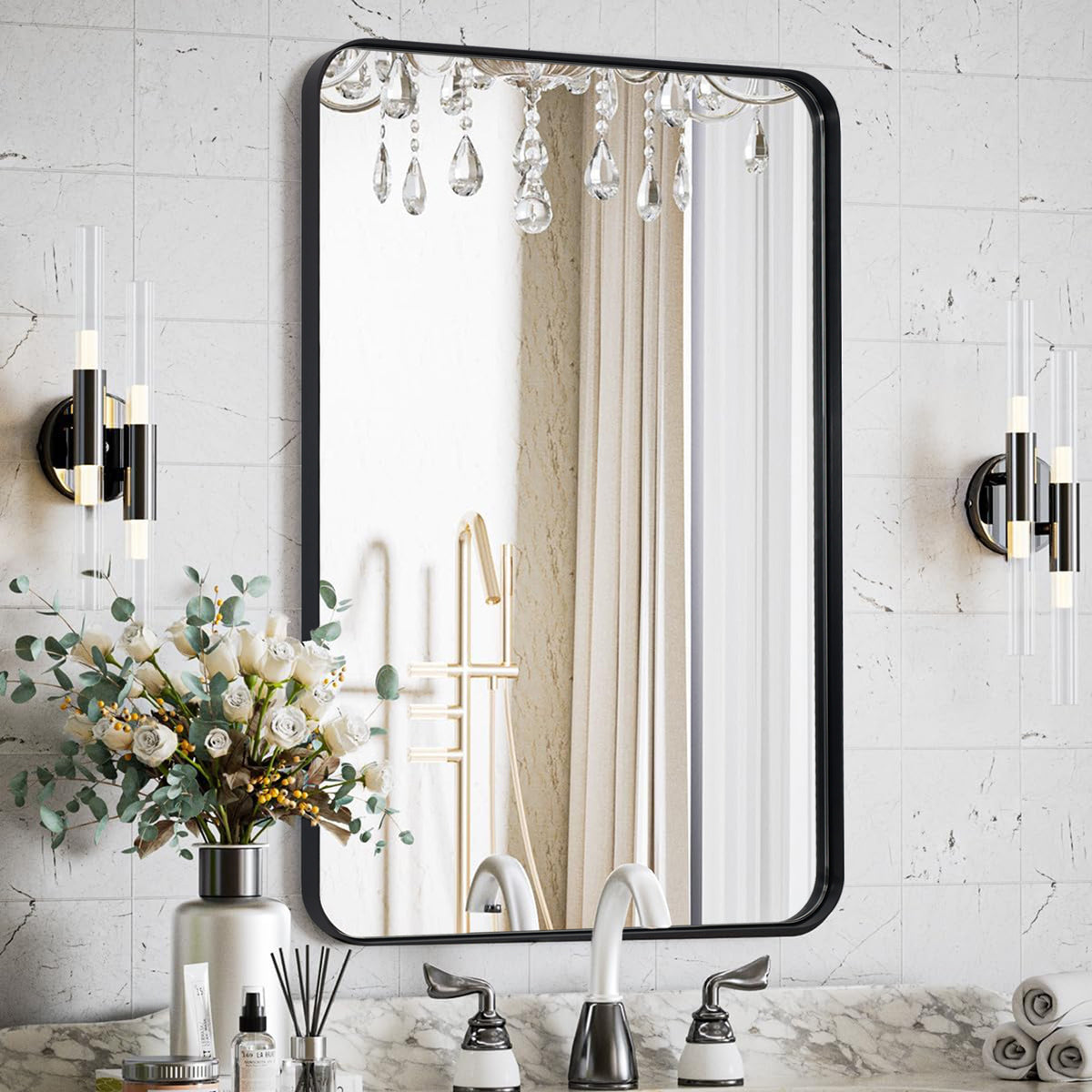 Rectangle Wall Mirrors for Bathroom - Moon Mirror