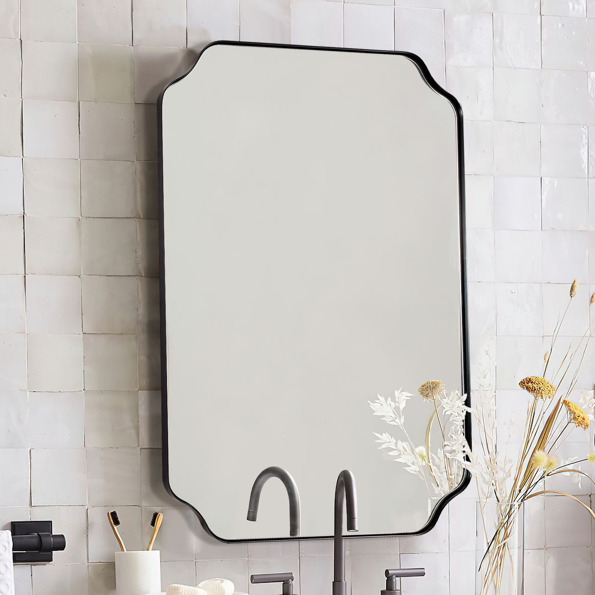 Scalloped Mirrors | Unique Wall Mirror - Moon Mirror