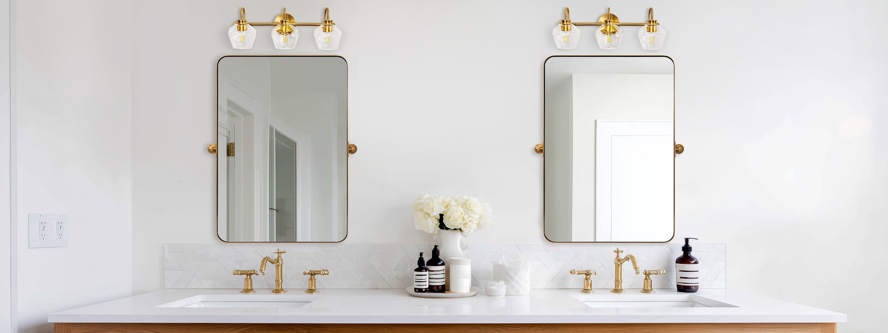 MOON MIRROR® - Modern Bathroom Vanity Mirror- Stainless Steel Framed