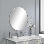MOONMIRROR® Modern Round Mirror Bathroom Vanity Mirror Matte Black ...