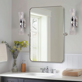 MoonMirror® Horizontally Tilting Pivot Rectangle Mirrors for Bathroom