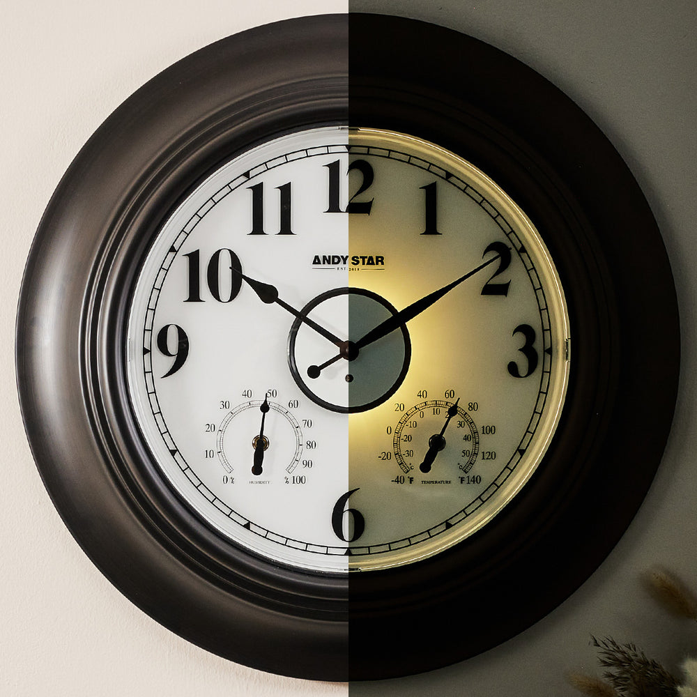 Waterproof Outdoor Clocks |Classic & Modern Wall Clocks - Moon Mirror