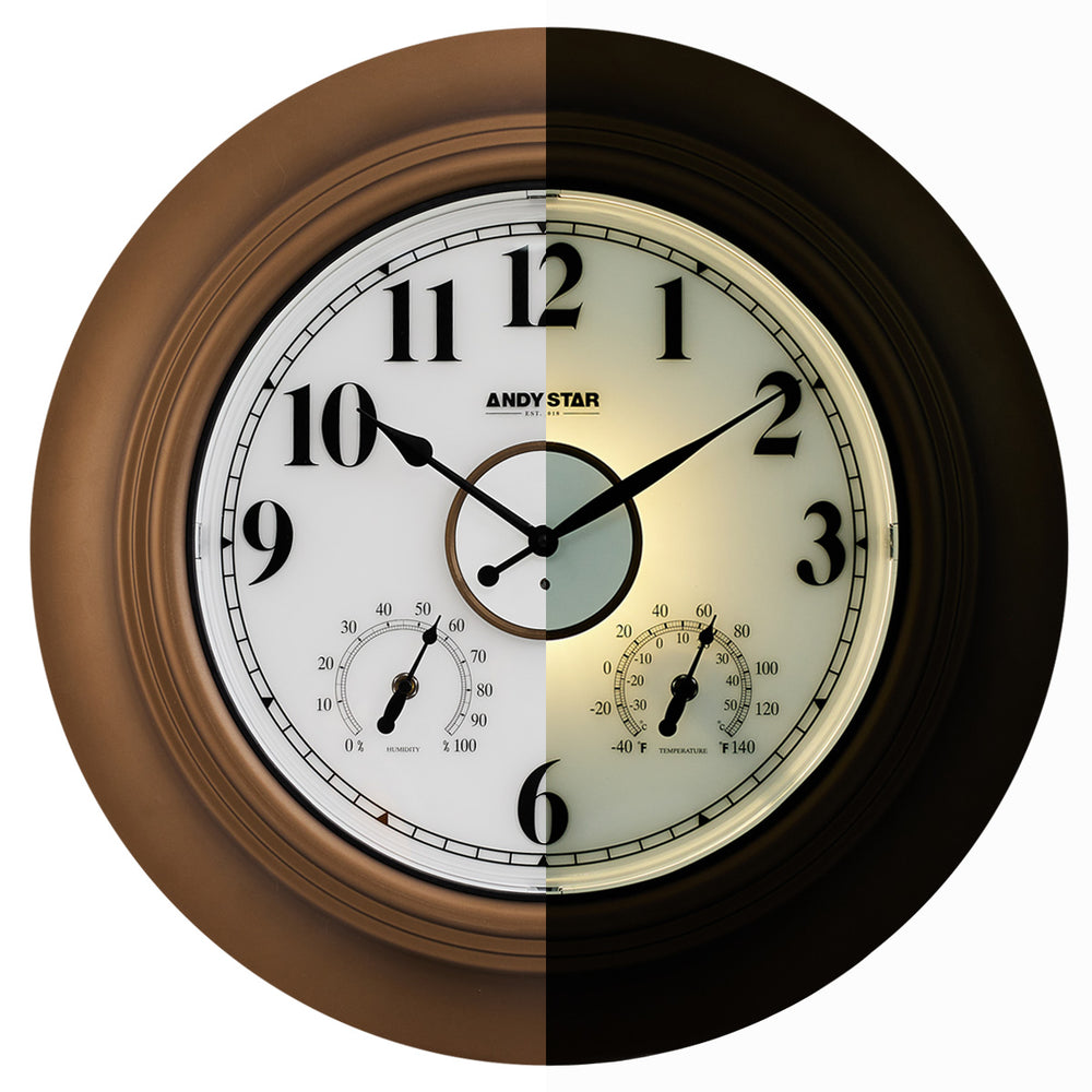 Waterproof Outdoor Clocks |Classic & Modern Wall Clocks - Moon Mirror