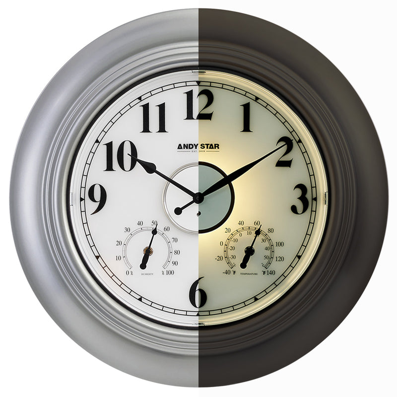 Waterproof Outdoor Clocks |Classic & Modern Wall Clocks - Moon Mirror