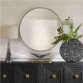 MOONMIRROR® Modern Round Mirror Bathroom Vanity Mirror Matte Black ...