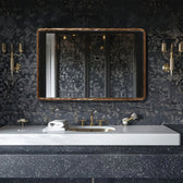 MoonMirror® Antique Forged Iron Rectangle Wall Mirrors with Hand Hammer ...